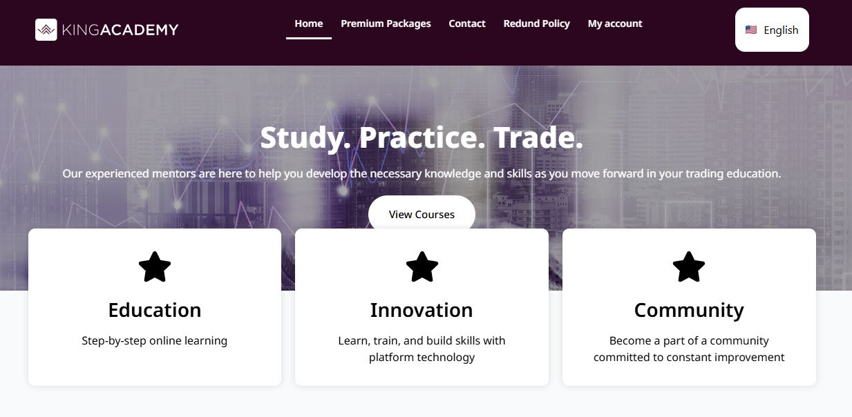 King Academy – описание проекта | Отзывы о мошенниках